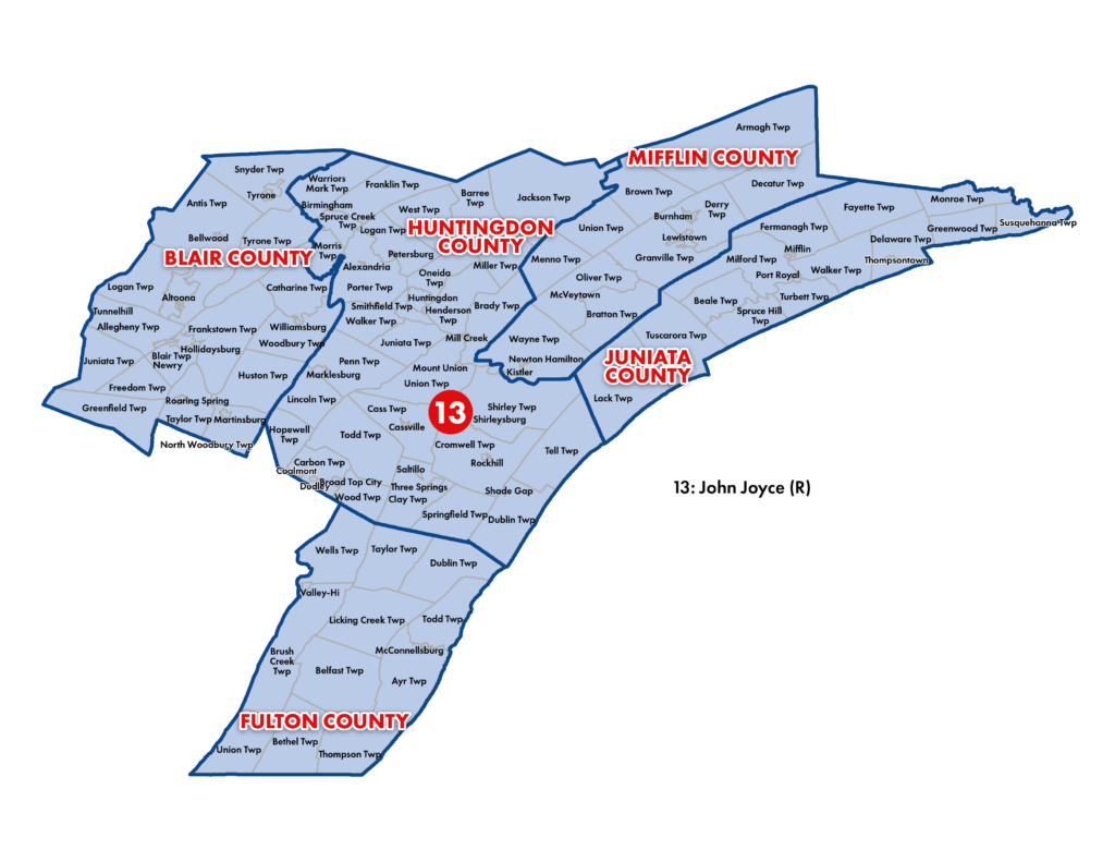 District Map - Senator Ward, J